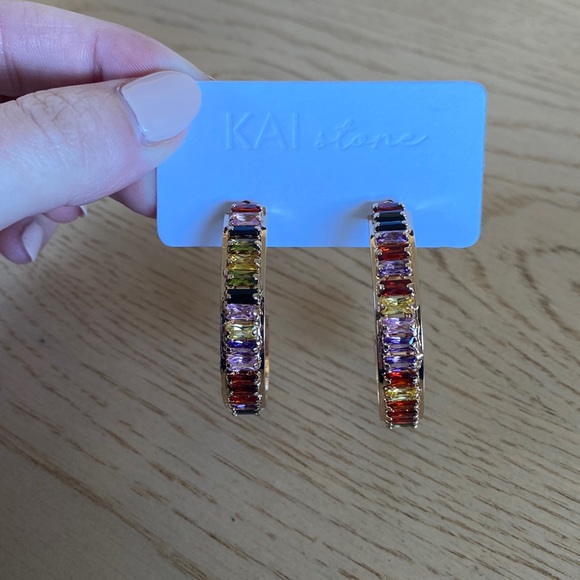 Jewelry | Colorful Hoop Earrings | Poshmark